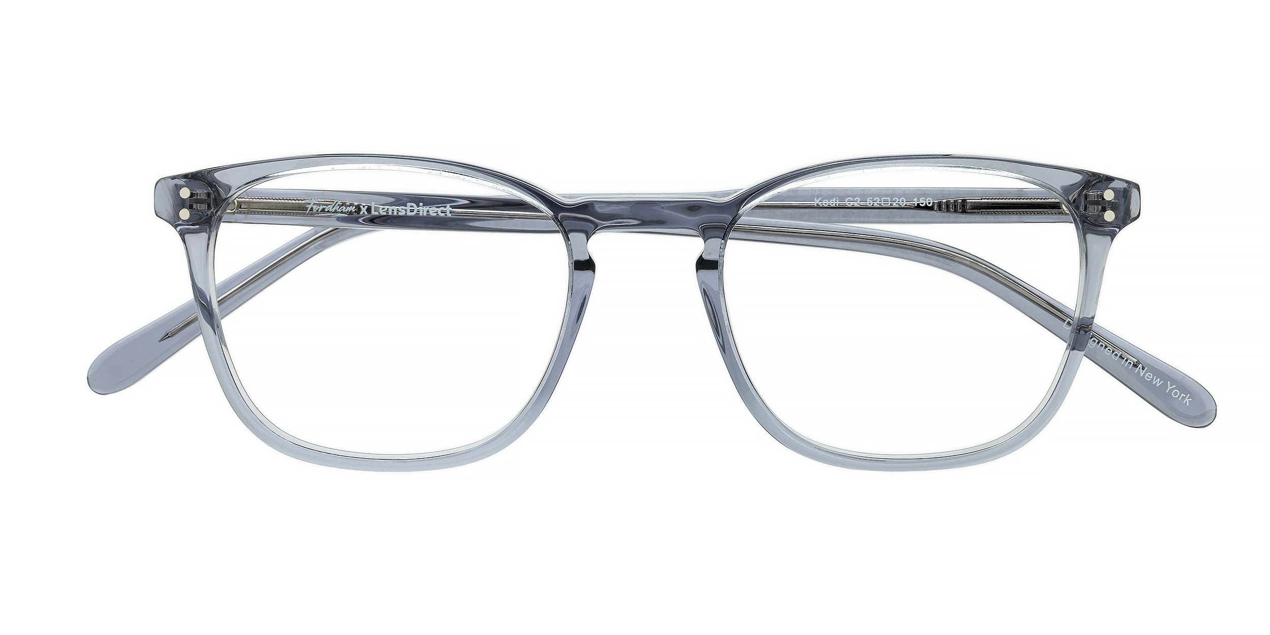 Kodi | Crystal Grey Square Glasses