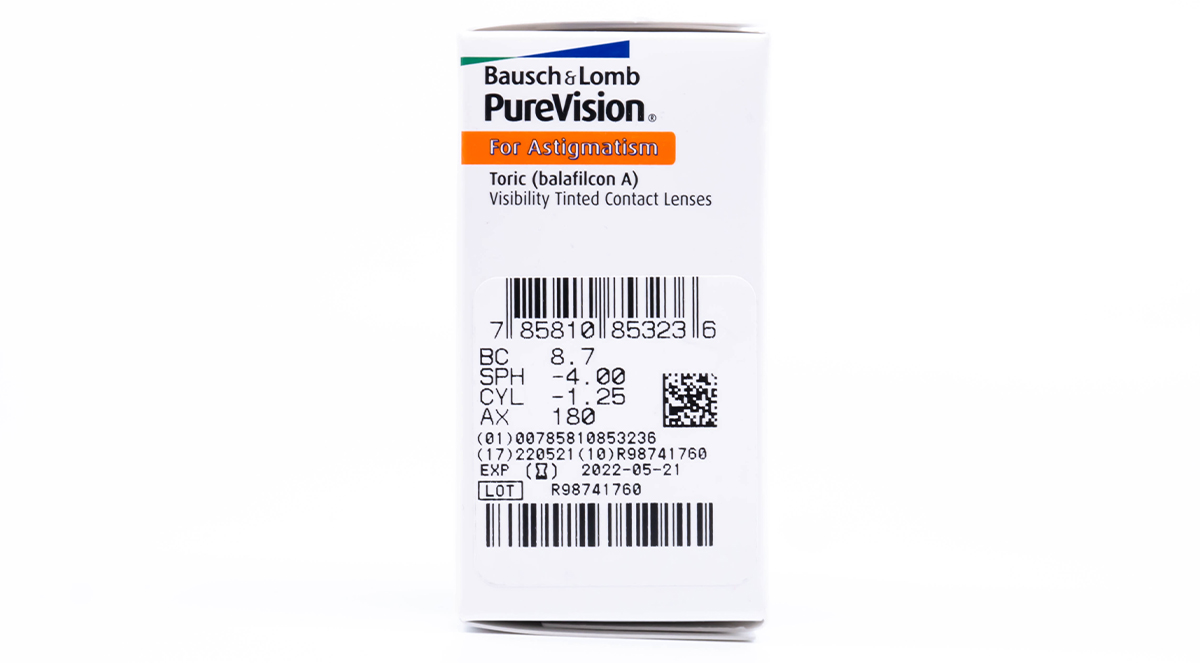 PureVision Toric 6 pack | Purevision Toric for Astigmatism